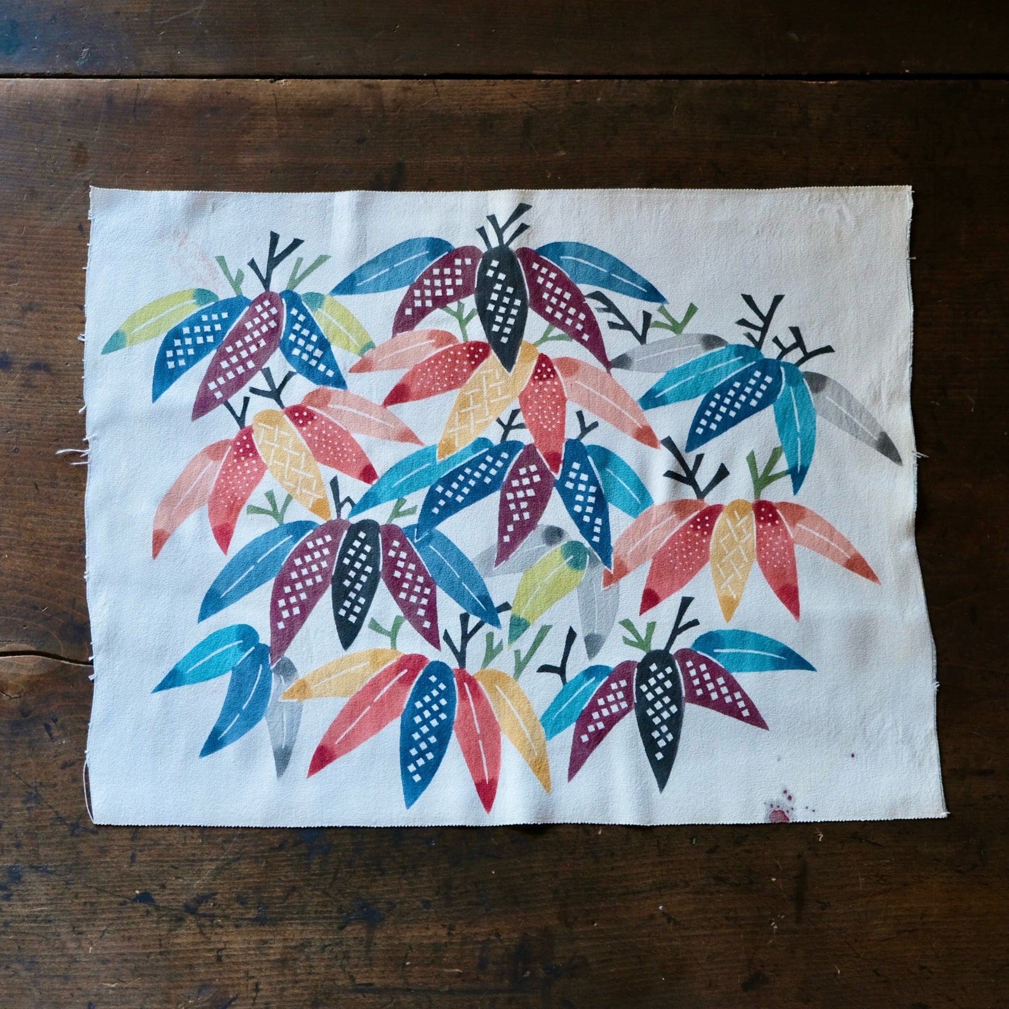 Vintage Japanese kimono silk textile ryukyu bingata okinawa Japanese b ...